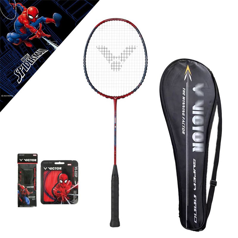 Victor X Spider-Man badminton racket Single Carbon fiber | Shopee ...