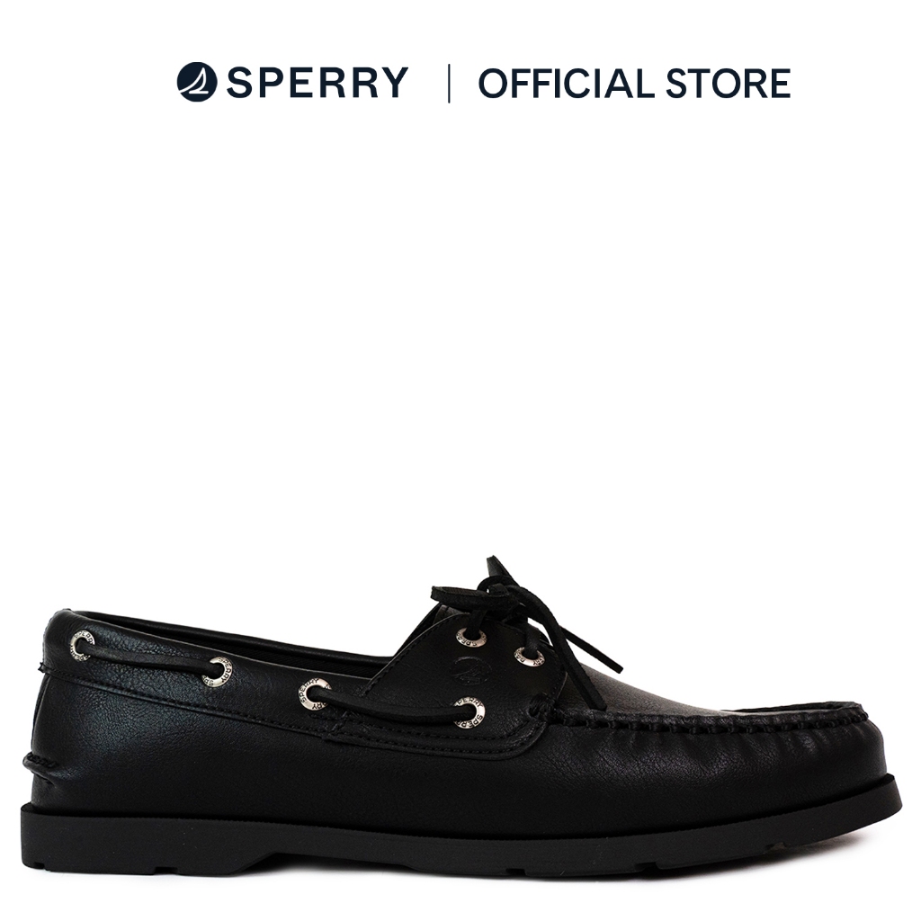 Sperry Men's Leeward Boat Shoes Topsider - Black (25S00051) | Shopee ...