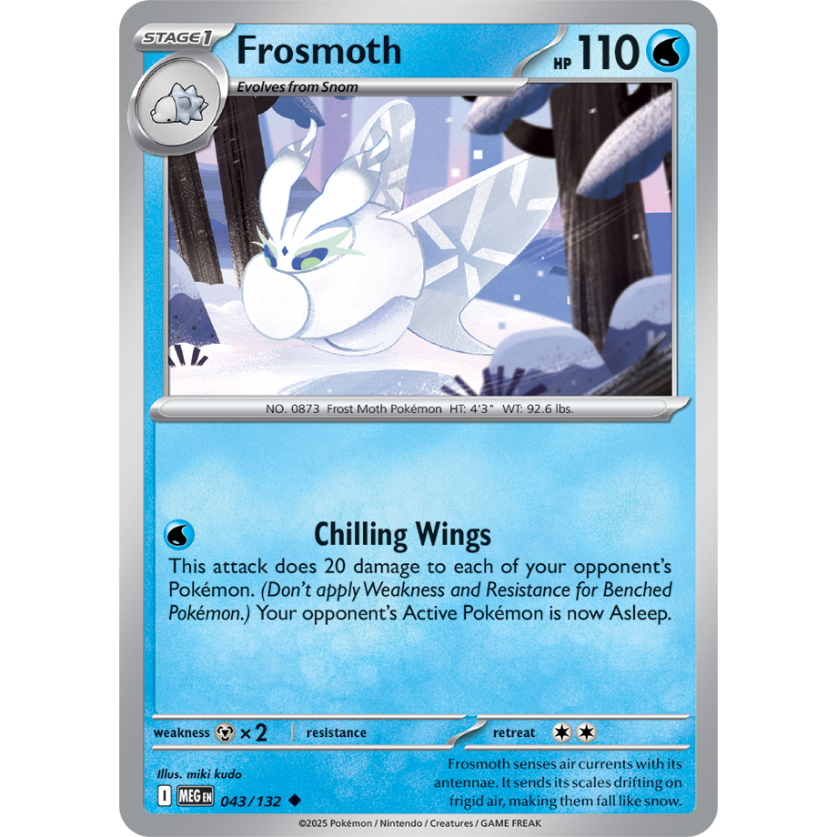 [EN] [MEG] 043/132 - Frosmoth - Uncommon - ME01: Mega Evolution ...