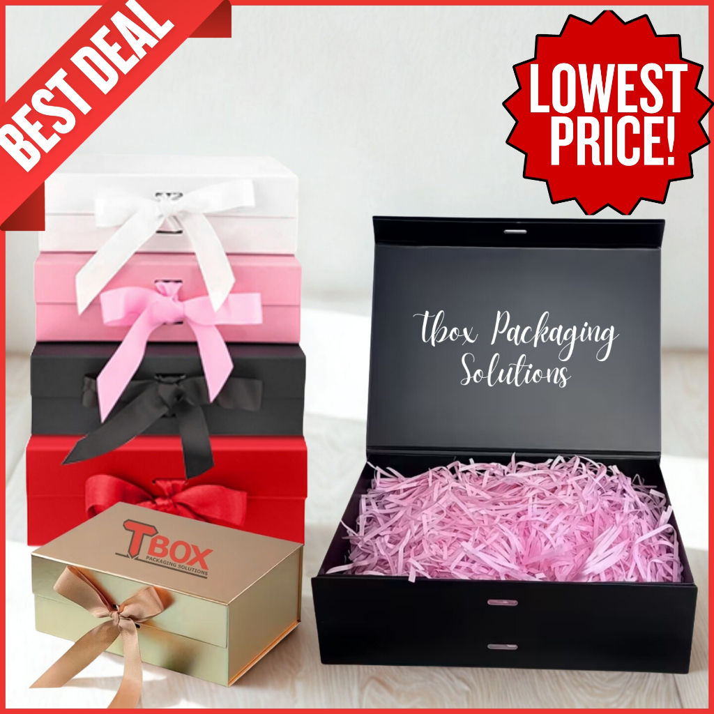 Magnetic Closure Gift Box - Premium Rigid Presentation Box for Jewelry, Cosmetics ect. | Shopee ...