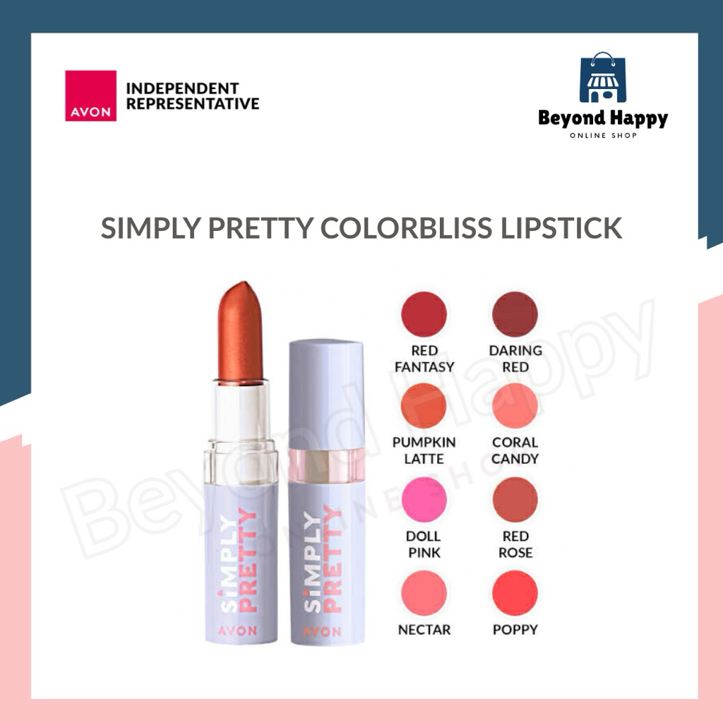 AVON SIMPLY PRETTY COLORBLISS LIPSTICK 4g | Shopee Philippines