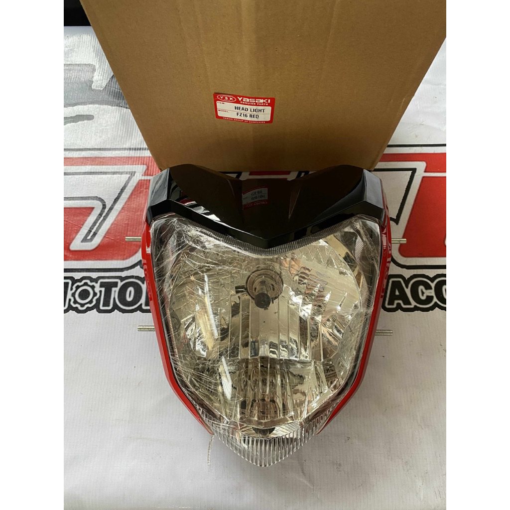 HEADLIGHT W/ COWLING FZ16 RED (FREE BULB AND HARNESS) (YSK BRAND) JNG ...