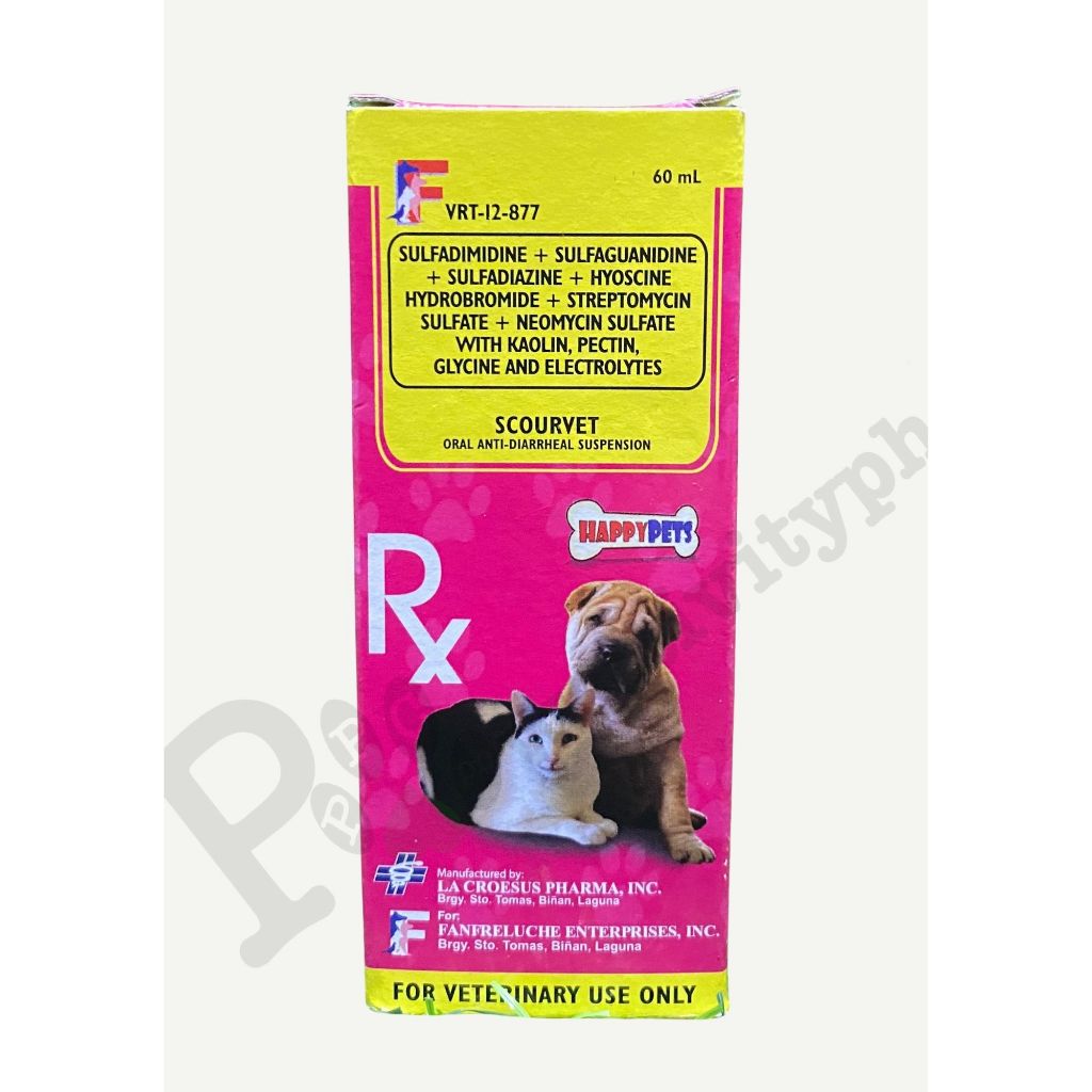 Scourvet Oral Anti Diarrheal Suspension for Pets 60ml | Shopee Philippines
