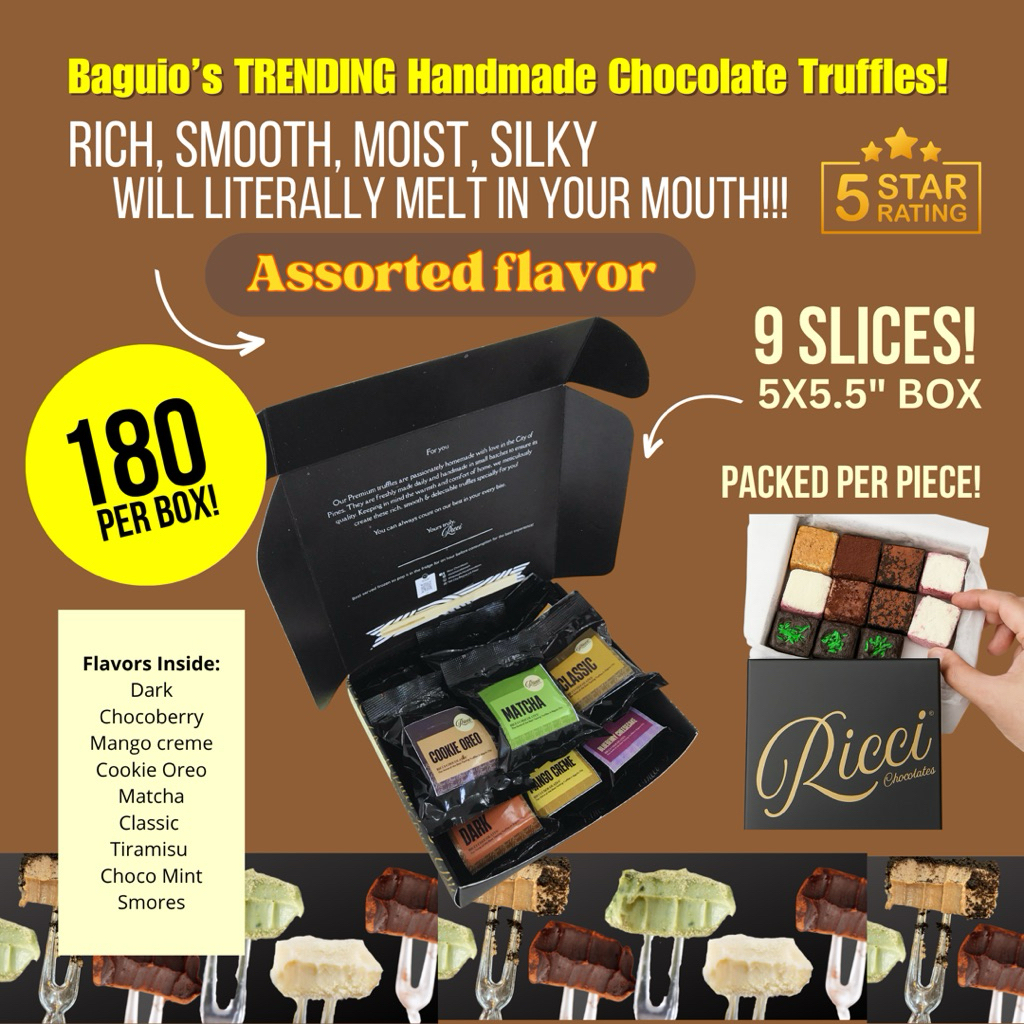 Baguio's Famous Handmade Chocolate Truffles box of 9 pcs BEST SELLER ...