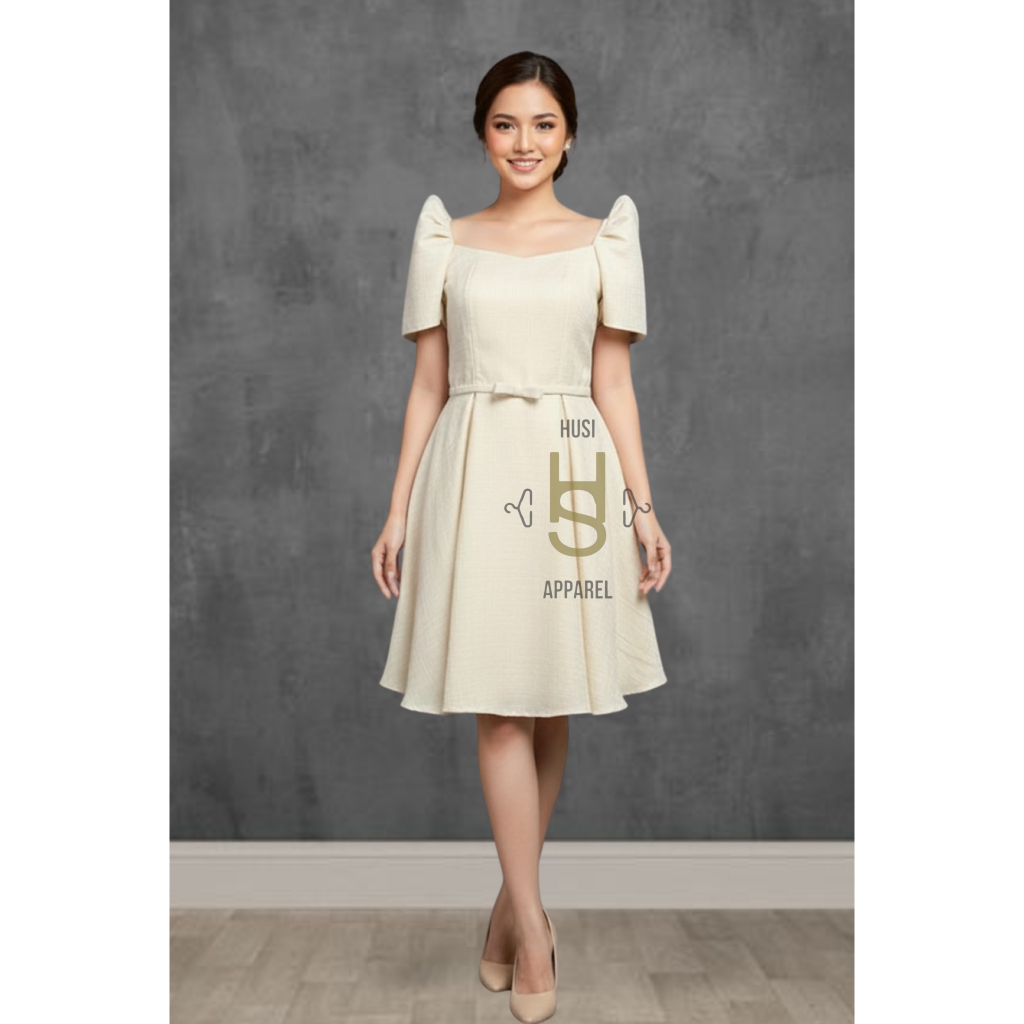 MODERN FILIPINIANA MIDI DRESS RIBBON FOR GRADUATION, FORMAL OCCASIONS ...
