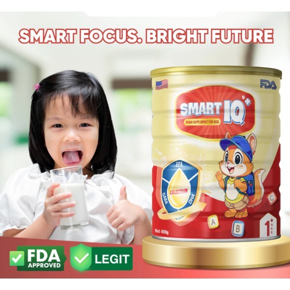Smart IQ Milk 400g Brain Boost Memory Kids Speech Delay & Language ...