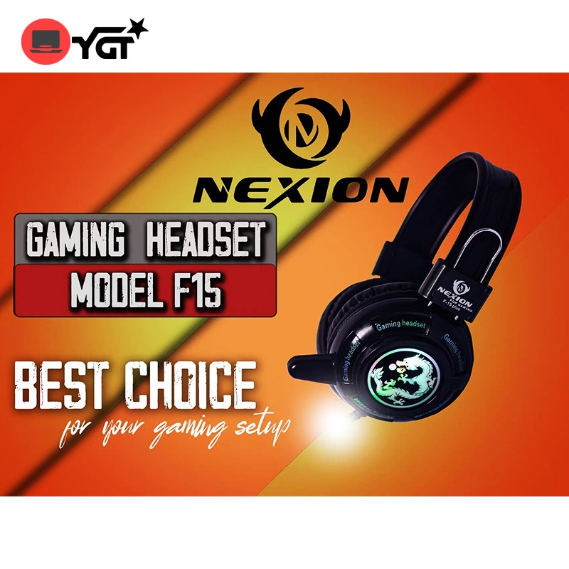 Nexion Wired Gaming Headset With Microphone Over-Ear Bass Stereo RGB ...