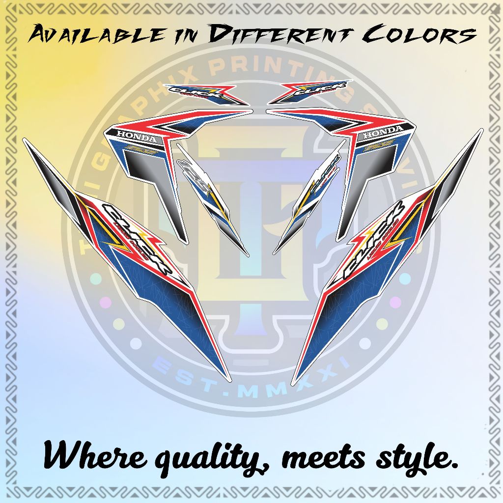 HONDA CLICK V3-V4-V5 INDO LIGHTNING WEB DECALS STICKER | Shopee Philippines