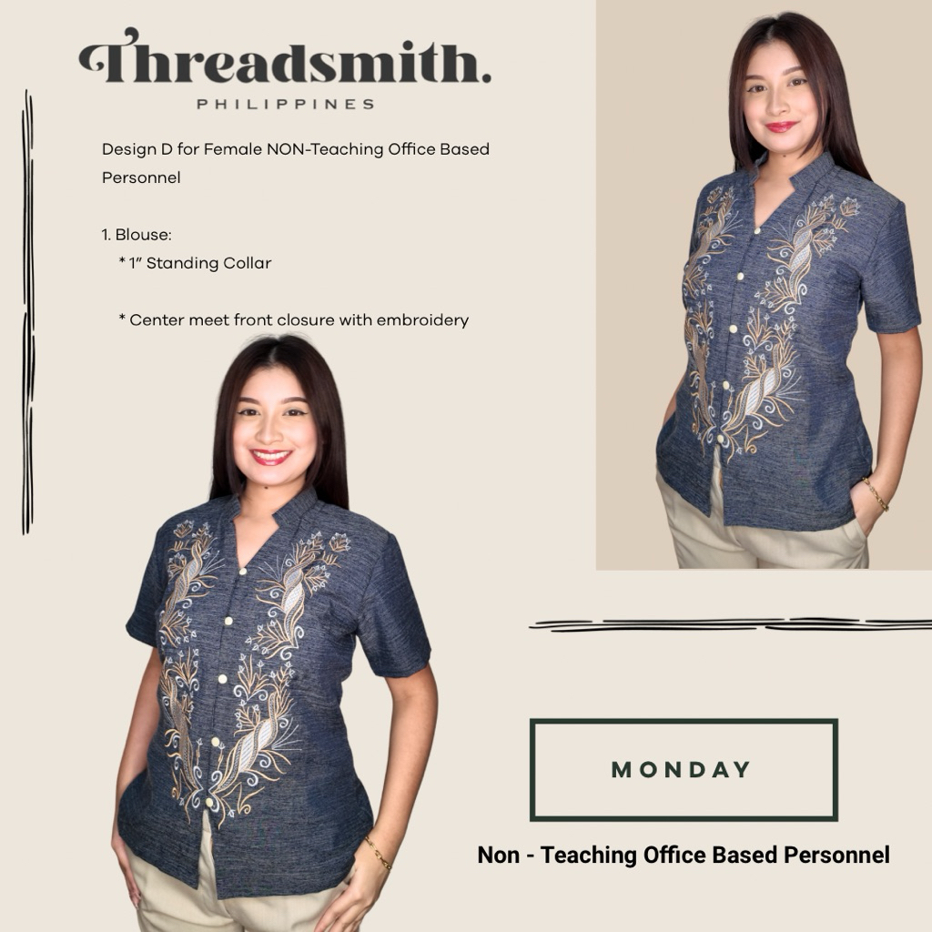 2025 NON-TEACHING Uniform RTW ready to wear ( MONDAY ) | Shopee Philippines