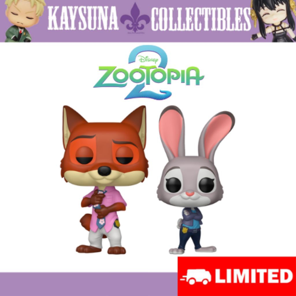 ZOOTOPIA 2 Official Disney Funko Pop 2025 Nick Wilde, Judy Hopps ...