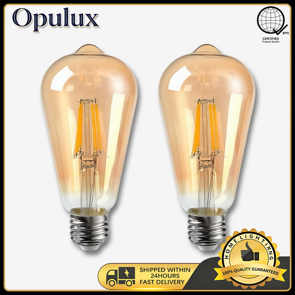 Edison E27 Retro LED Bulb ST64 Vintage Filament Bulb 40W Tungsten Bulb ...
