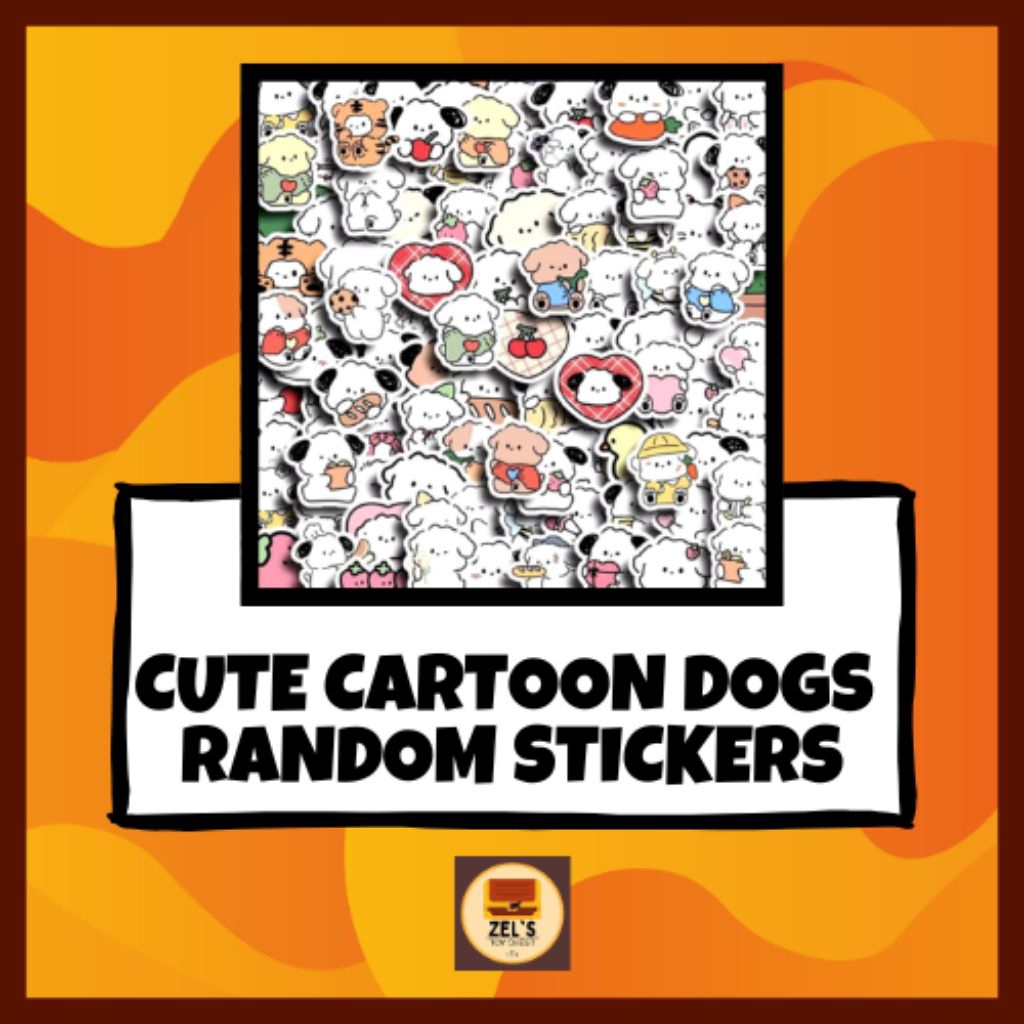 Cute Cartoon Dogs Random Stickers (5 Pcs) [sold by Zel's Toy Chest ...