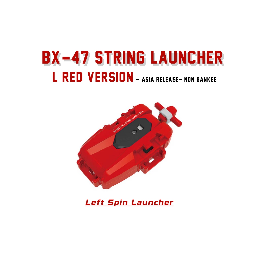 BX-47 String Launcher L(Left Spin) Red Version Beyblade X Asia Release ...