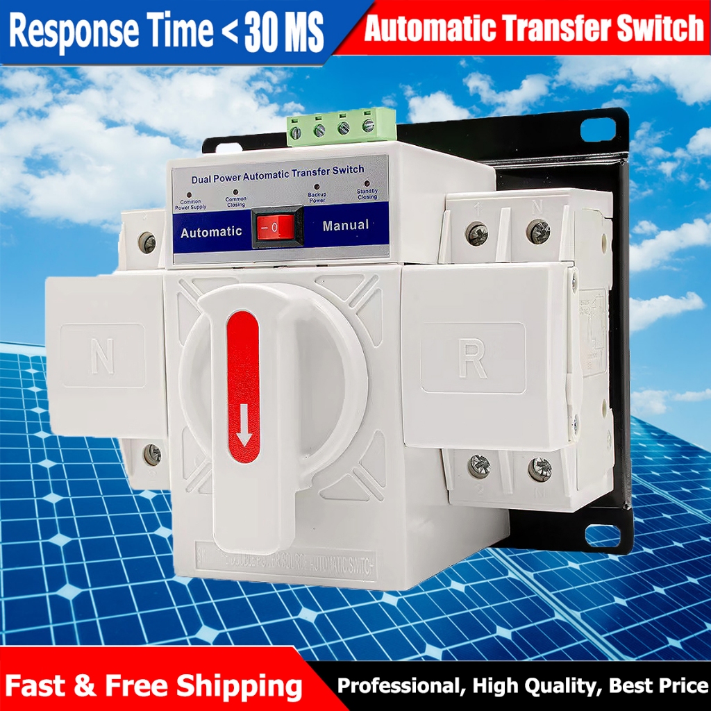 Dual Power Automatic Transfer Switch 2P 63A ATS Circuit Breaker ...