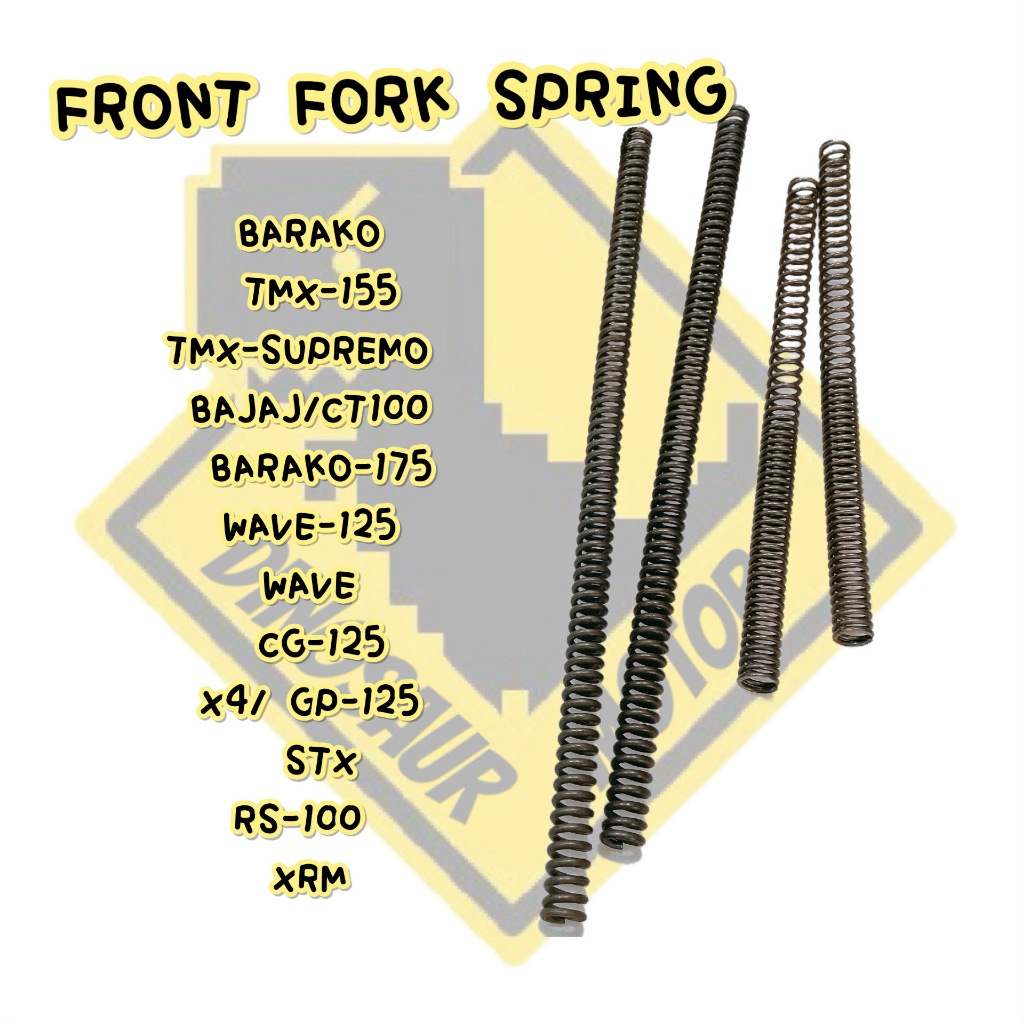 MOTOR FRONT FORK SPRING XRM BARAKO TMX155 TMX-SUPREMO BAJAJ/CT100 WAVE ...