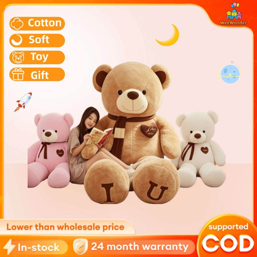 【Flash Sale】Teddy Bear Human Size Stuffed Toy Skin-friendly Material ...