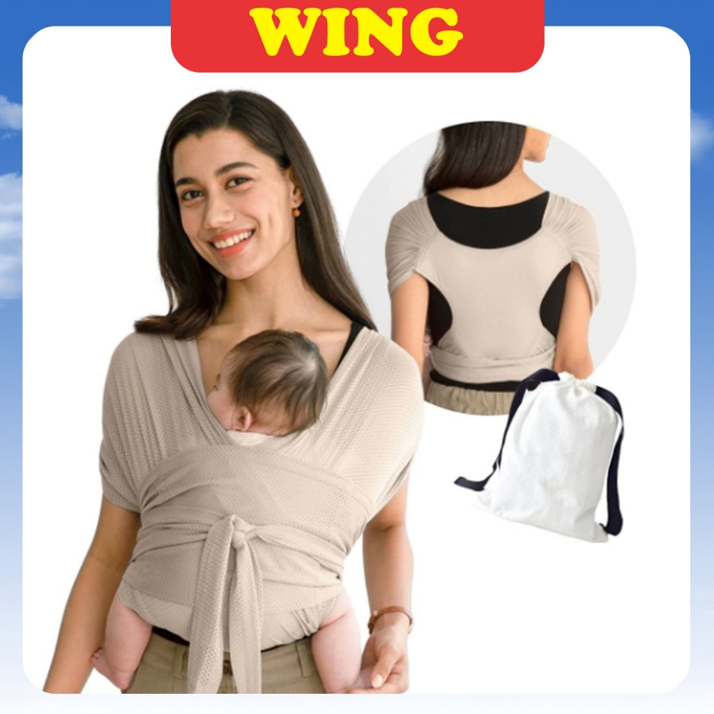 Adjustable Infant Wrap Carrier Soft Breathable Air Mesh Baby Carrier ...