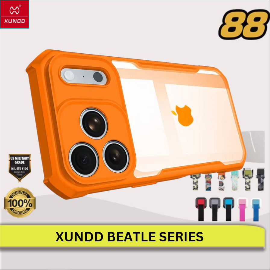 XUNDD Beatle Series Shockproof MATTE Case ORANGE EDITION IPHONE 17 PRO ...