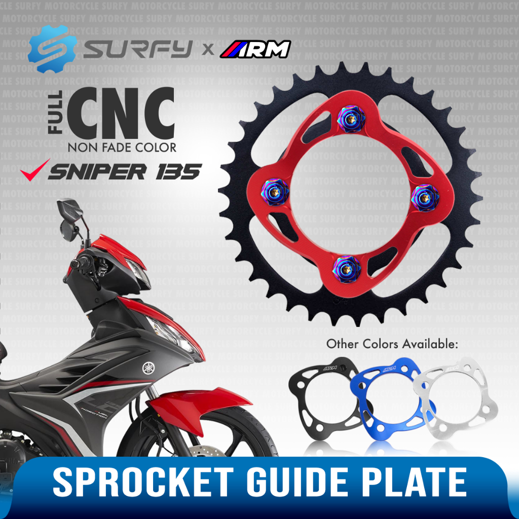 ARM Sprocket Guide Plate For Sniper 135/150/155 CNC Aluminum Arumi From ...