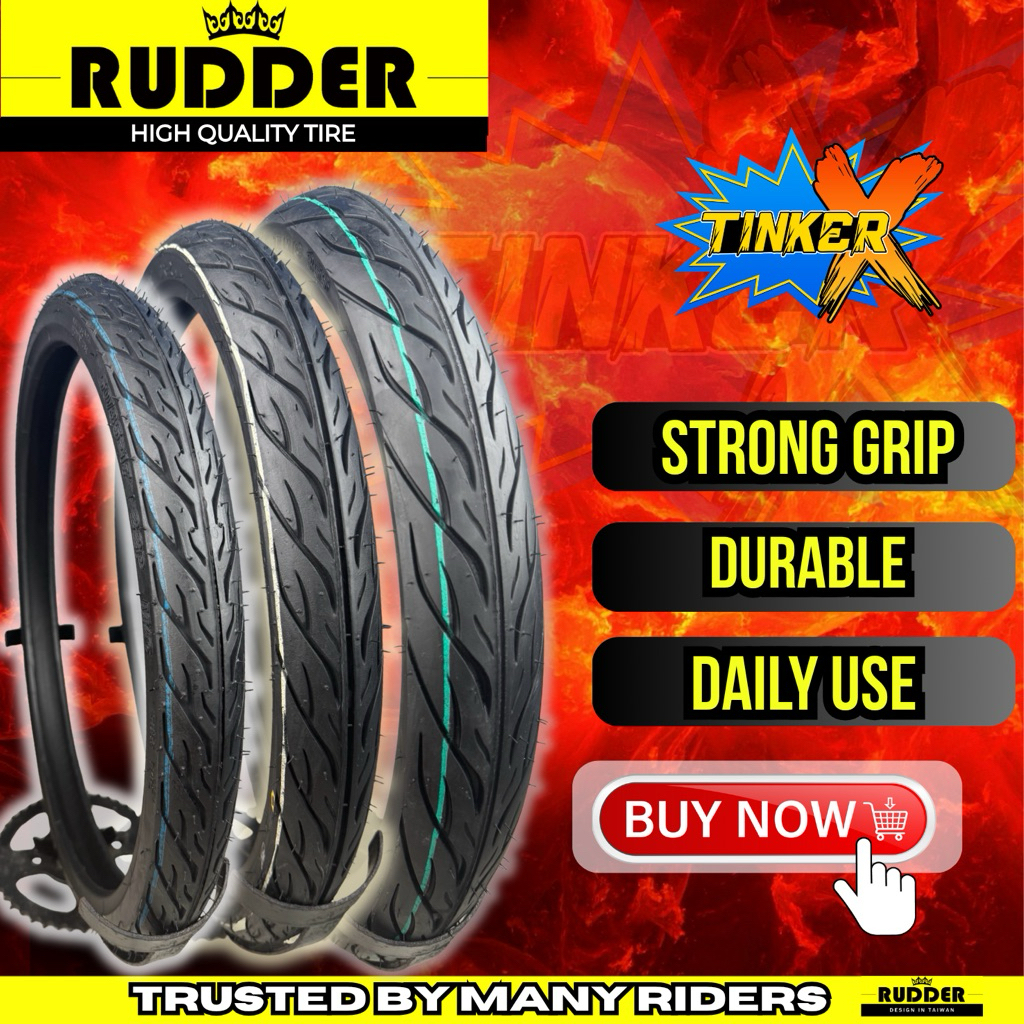 Rudder Tube Type Motorcycle Tire 14 & 17 Inch Rim | Durable Grip Astig ...