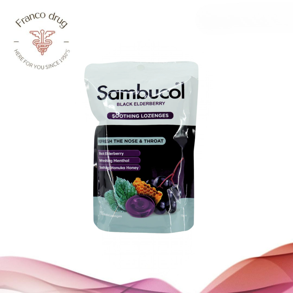 Sambucol Soothing Nose & Throat Menthol & Honey - 16 Lozenges | Shopee ...