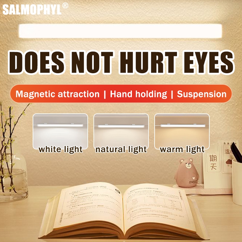 【Protect Eyes】salmophyl LED Table Lamp Desk Lamp 3 Levels Brightness ...