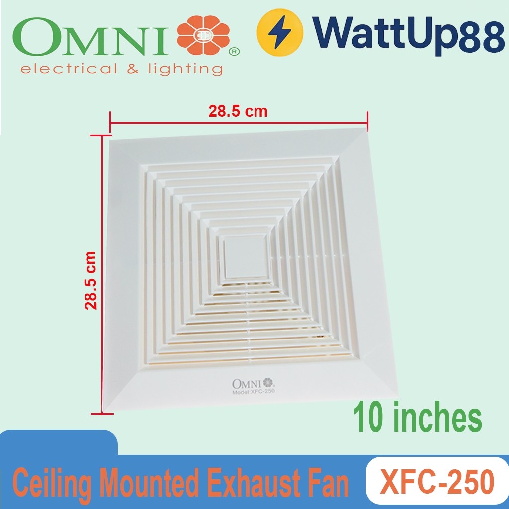 OMNI 10-Inch Ceiling Mounted Exhaust Fan - XFC-250 | Shopee Philippines