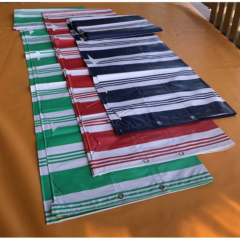 STRIPE ROLL UP AWNING LONA TRAPAL TOLDA MAKAPAL MATIBAY WATERPROOF ...