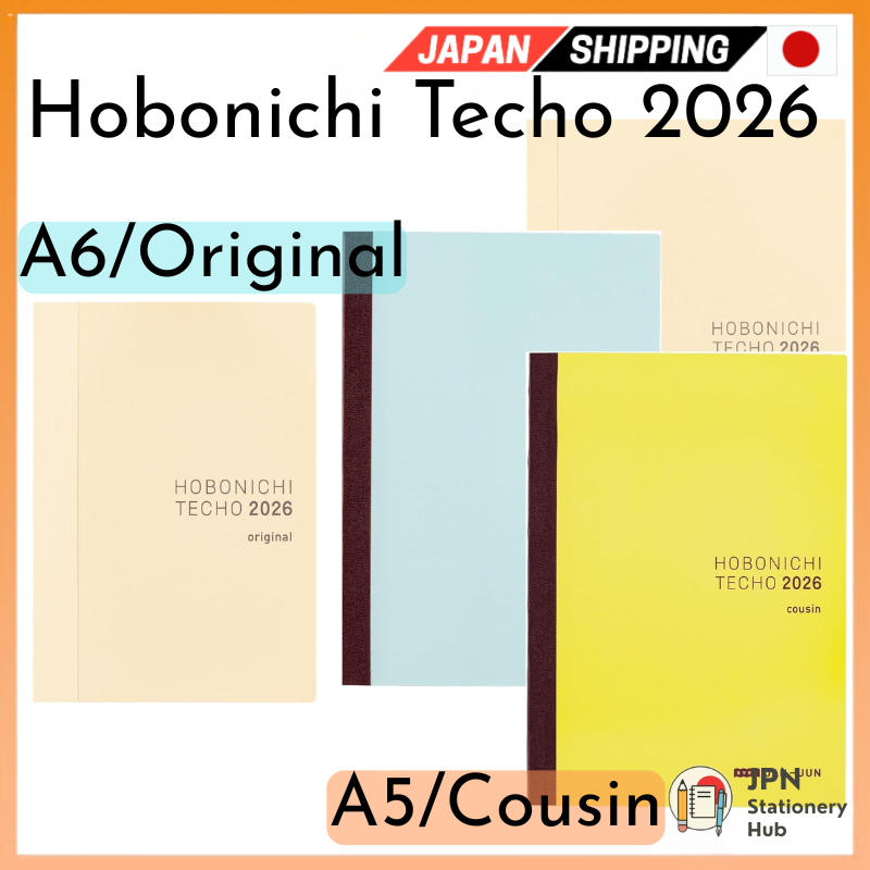 Hobonichi Techo 2026 Original & Cousin Planner - A6/A5, Daily Pages ...