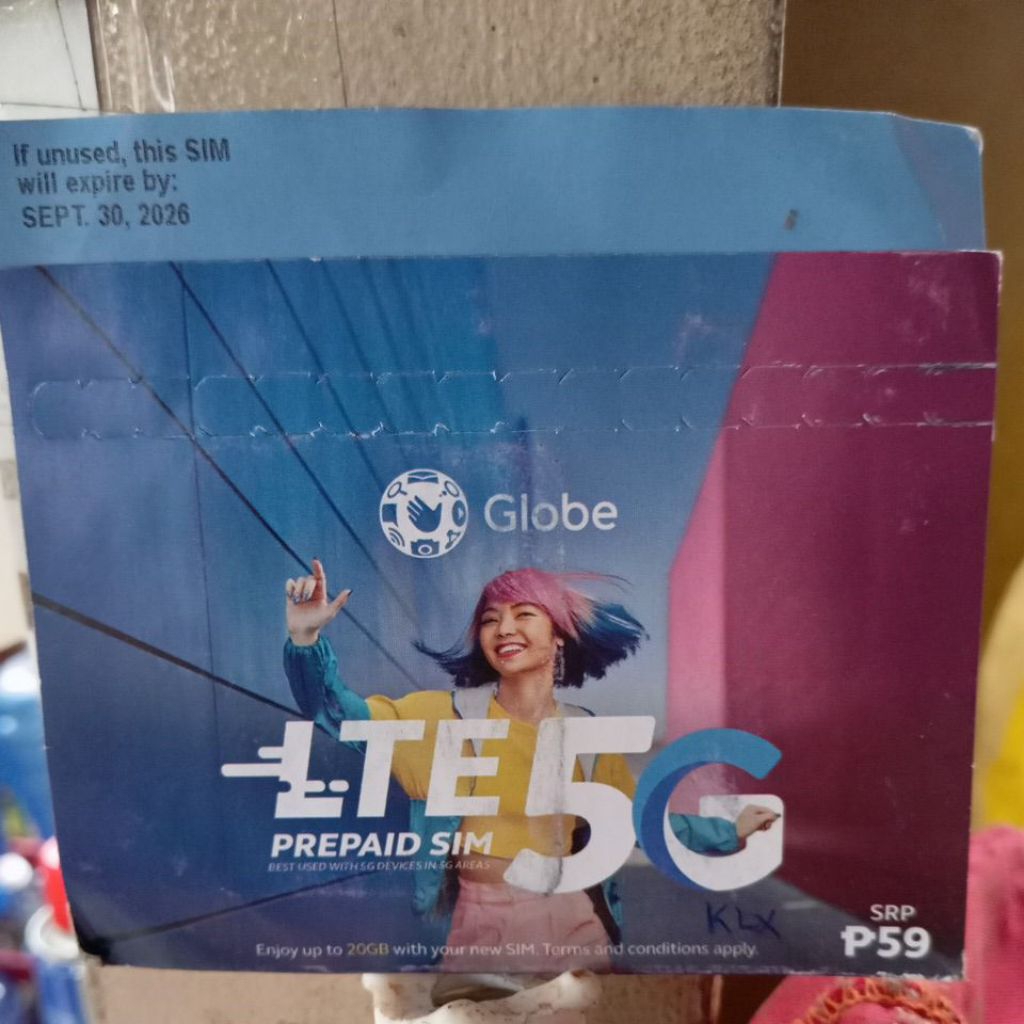 PREPAID TM/GLOBE LTE/5G TRI-CUT SIM CARD | Shopee Philippines