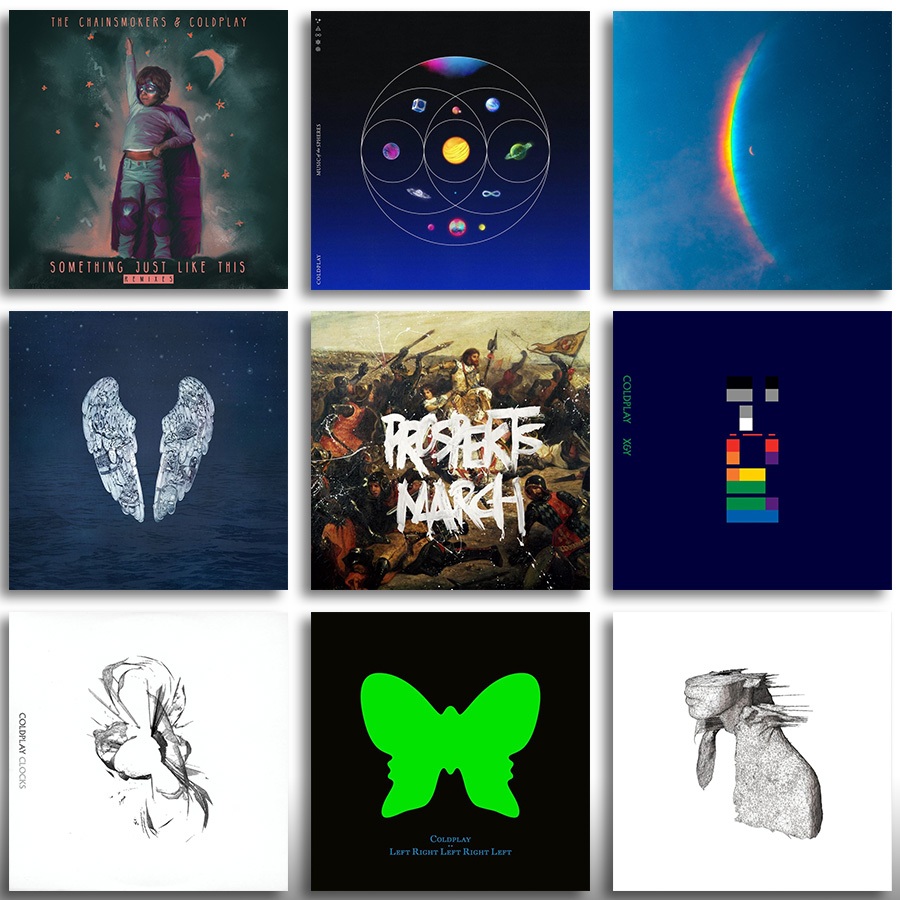 Coldplay Album Wall Display | Dreamy Aesthetic Room Decor | Fan Art ...