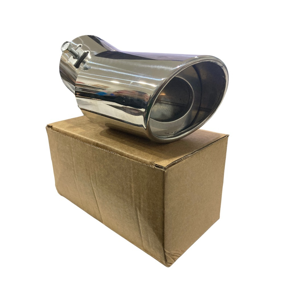 Universal 2” Car Exhaust Pipe Tail Muffler Tip Stainless Steel Matte ...