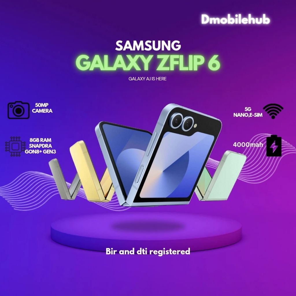 Samsung Zflip 6 256/ 512gb 12gb ram Snapdragon8 gen3 (Pre-owned ...