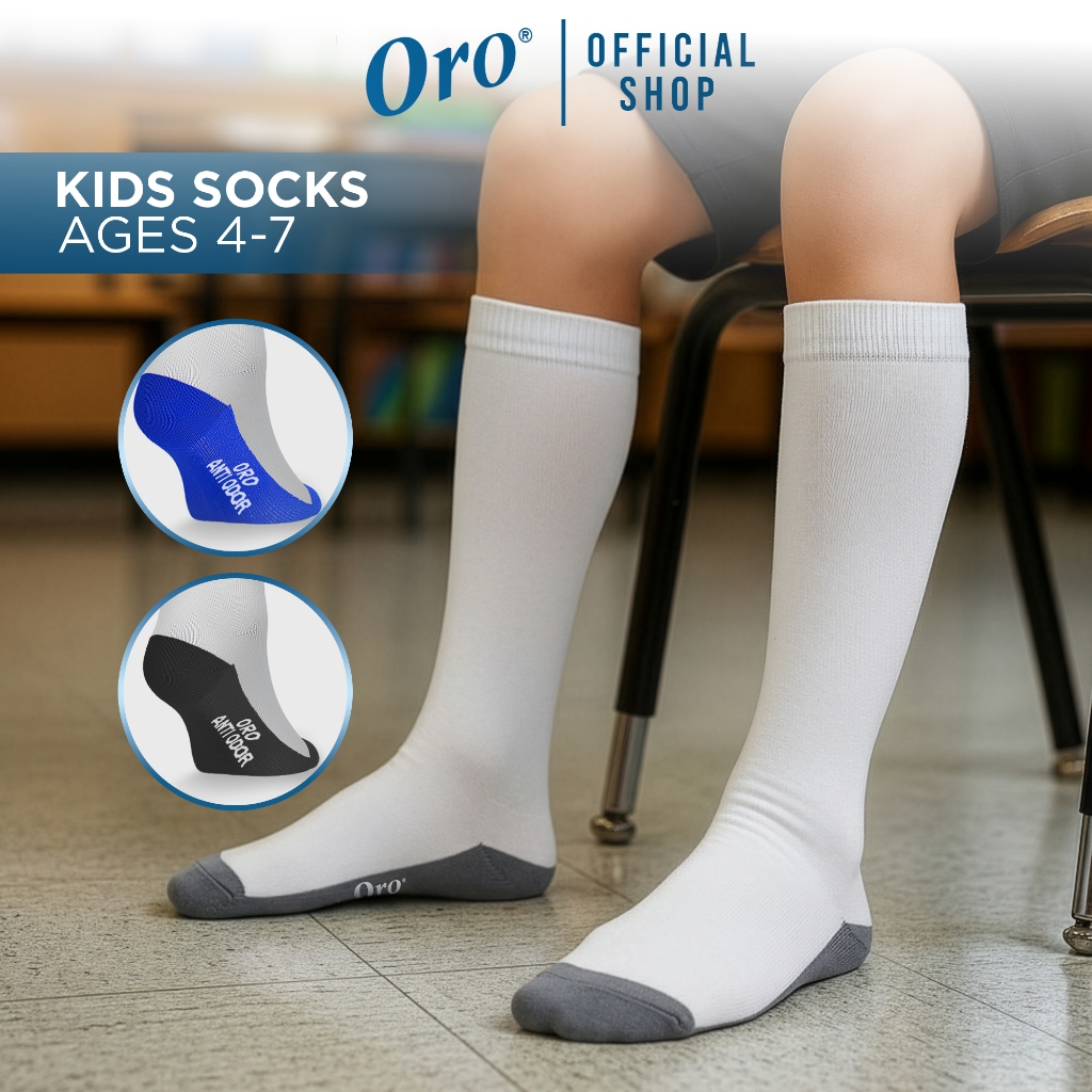 Oro Kids Socks Ages 4-7 3 Pairs | Shopee Philippines