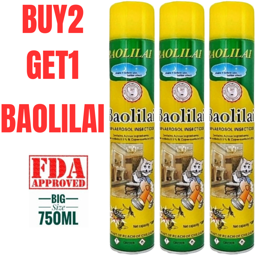 Baolilai 750ml -Multi-Insect Killer Spray for Mosquitoes | Shopee ...