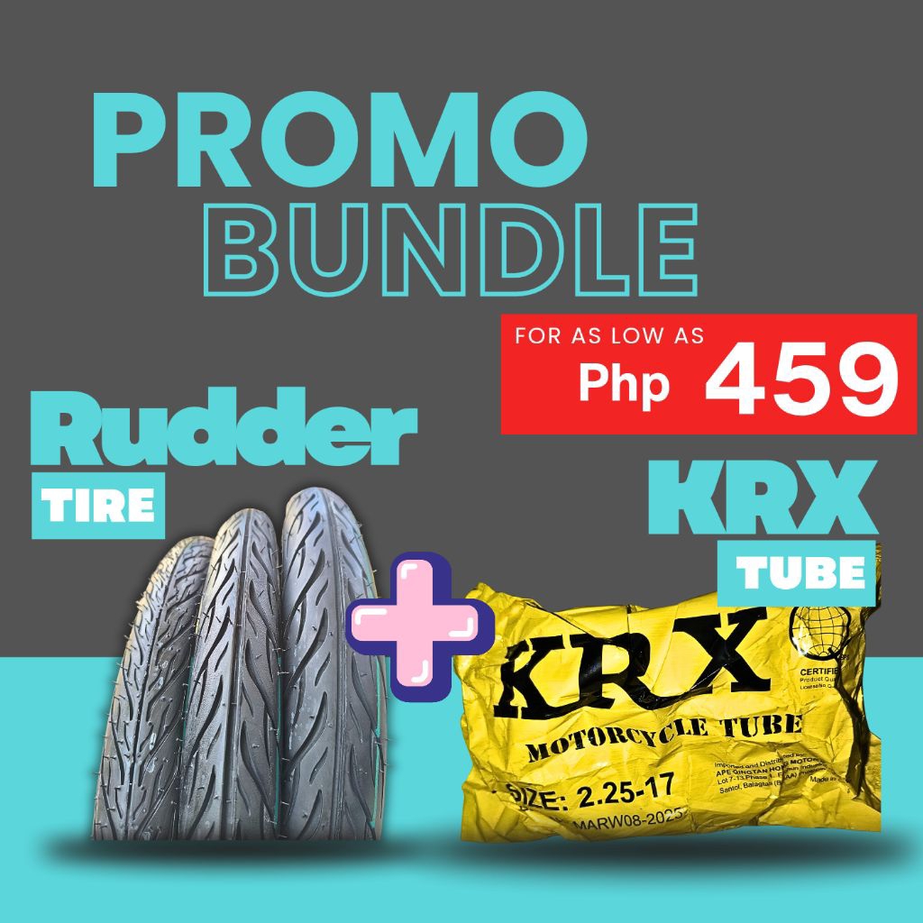 MOTORCYCLE RUDDER TIRE ORIGINAL PLUS KRX TUBE WHOLESALE MURANG GULONG ...