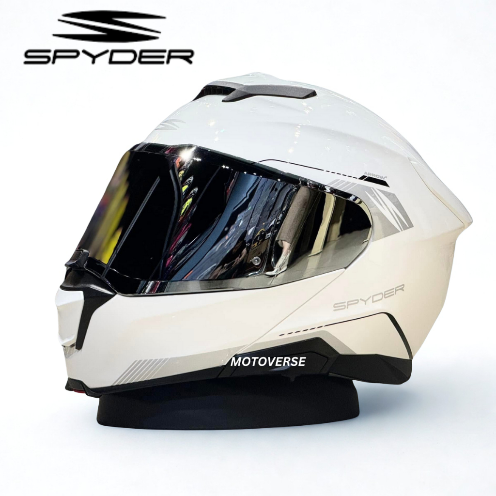 Spyder Arrow V2.0 Plain Modular Dual Visor Helmet with Free Clear Lens ...