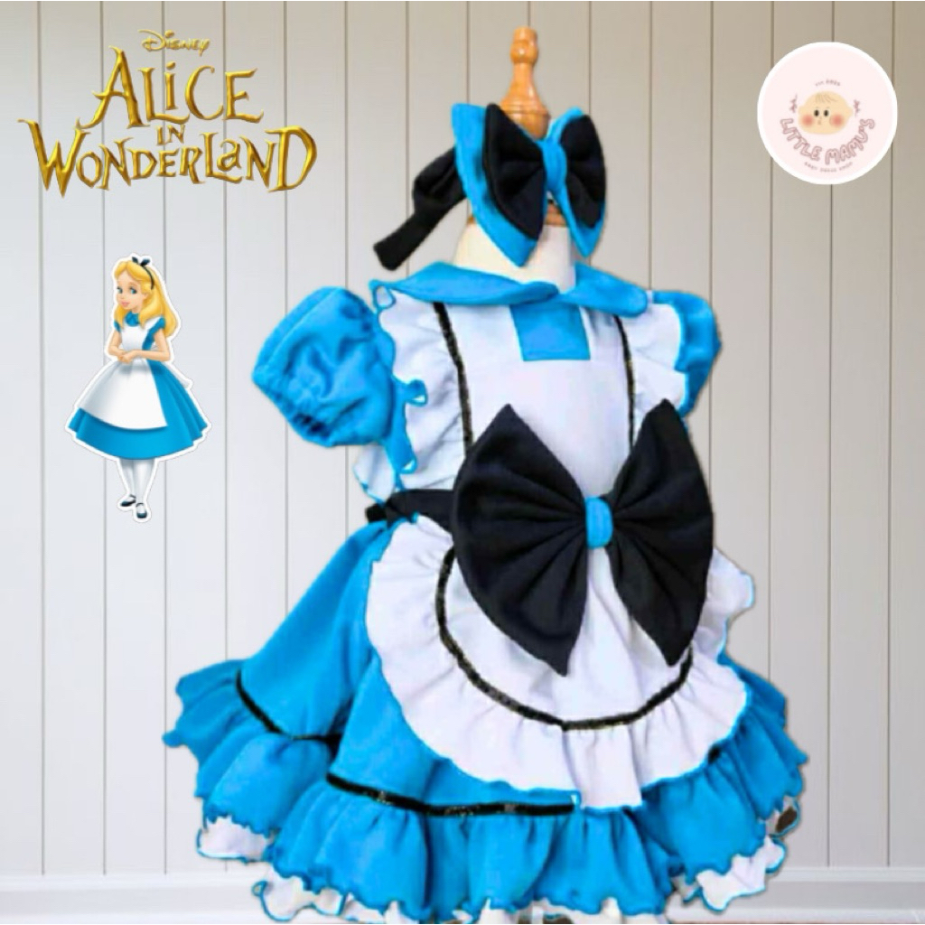 Alice in Wonderland Dress with headband | Shopee Philippines