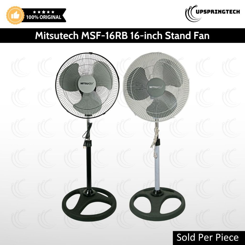 Mitsutech MSF-16RB 16-inch Stand Fan – Powerful Airflow & Reliable ...