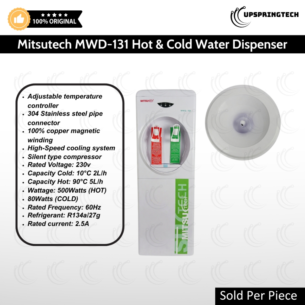 Mitsutech MWD-131 Hot & Cold Water Dispenser – Reliable Hydration for ...