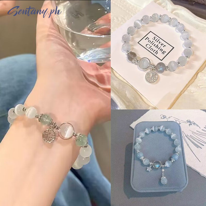 COD Cat Eye Stone Animal Bracelet Niche Design Lucky Bracelet Best ...