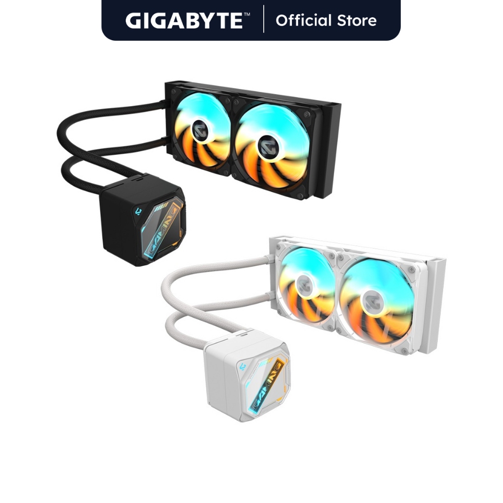 Gigabyte GAMING 240 ARGB AIO Liquid CPU Cooler (Black / Ice) | Shopee ...