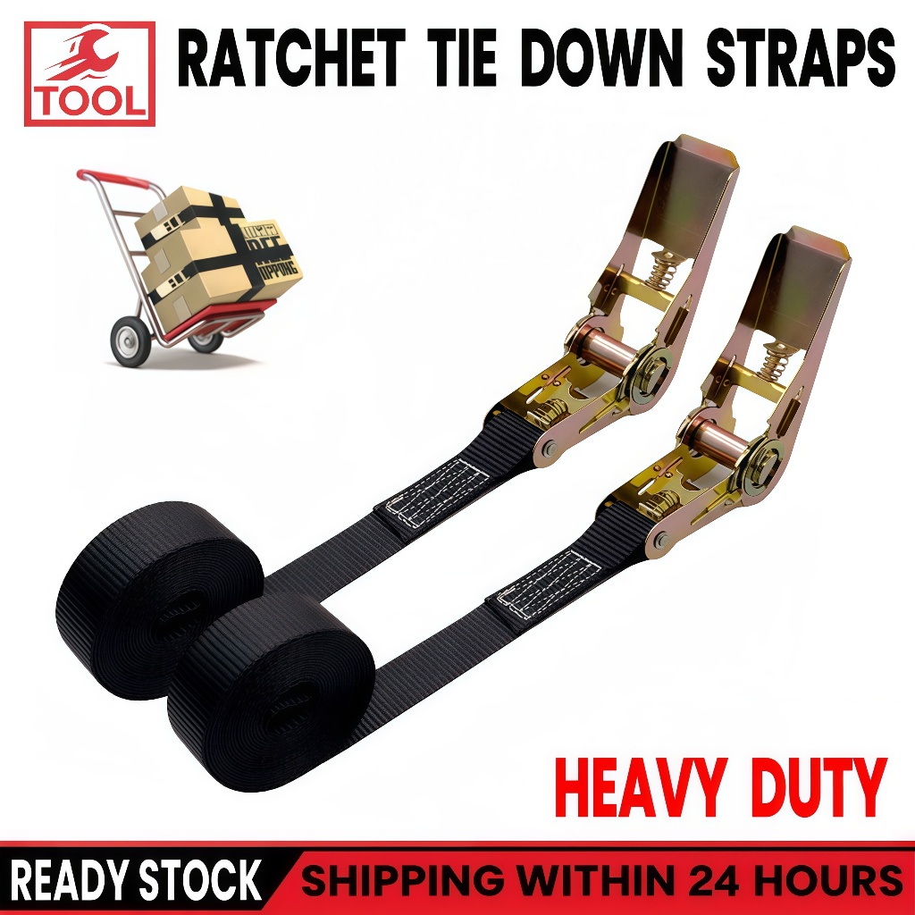3M Cargo Strap Heavy Duty Tie Down Cargo Strap Luggage Lashing Strong ...