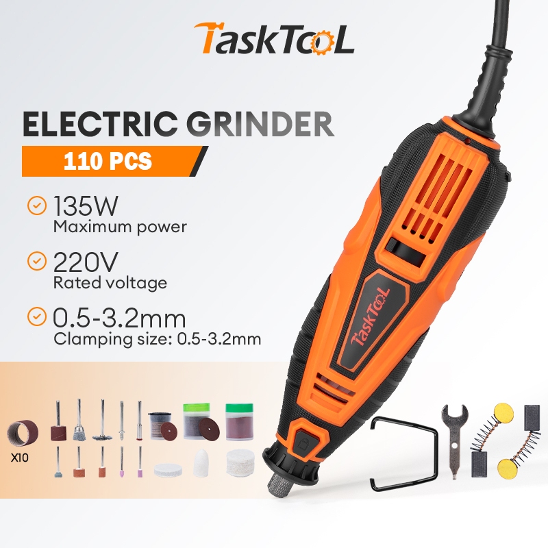 TASKTOOL Electric Mini Grinding Tool Set 220V Speed Drill Grinding ...