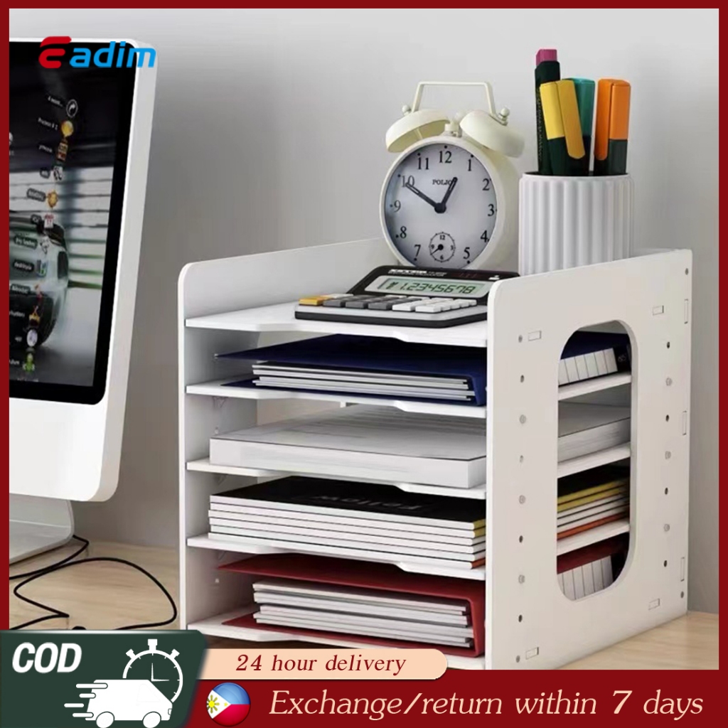 File rack multi-layer rack desktop file storage rack a4 data rack ...