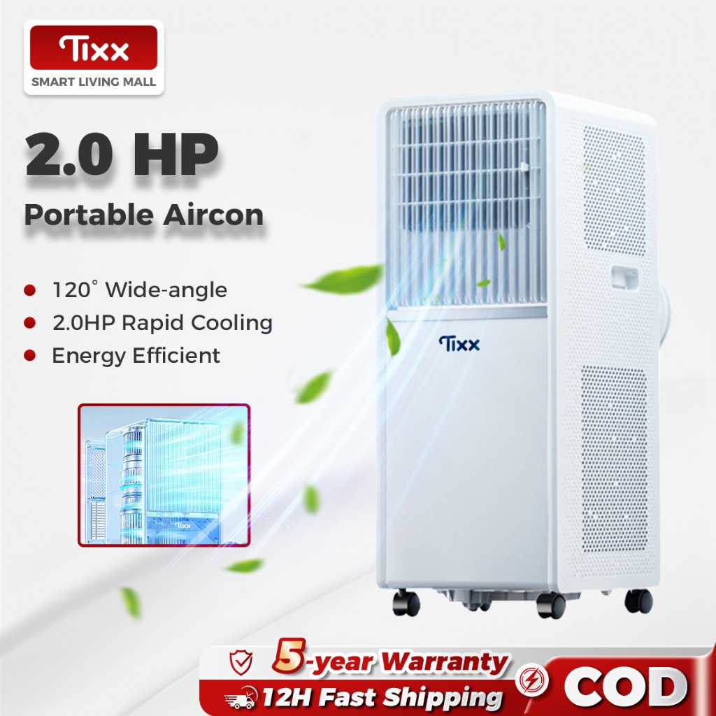 Tixx 2.0HP Portable Aircon Mobile Air Conditioner With Inverter Rapid ...
