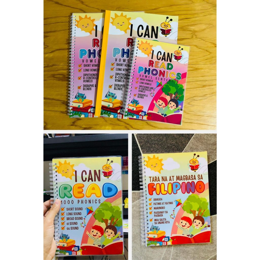 Phonics & Filipino Reading Books for Kids (3–7 yrs) Beginner Level CVC ...