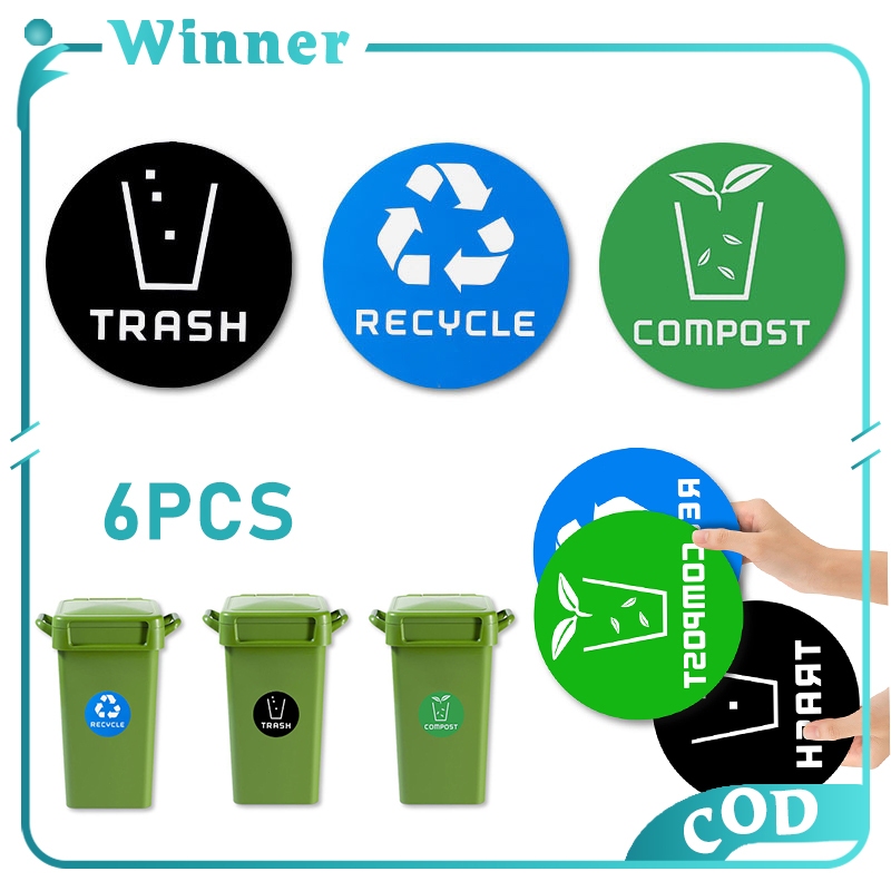 Shop trash bin label for Sale on Shopee Philippines