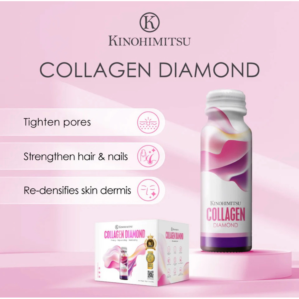 Kinohimitsu Collagen Diamond 10s, 5300mg for Whitening & Skin Firming ...