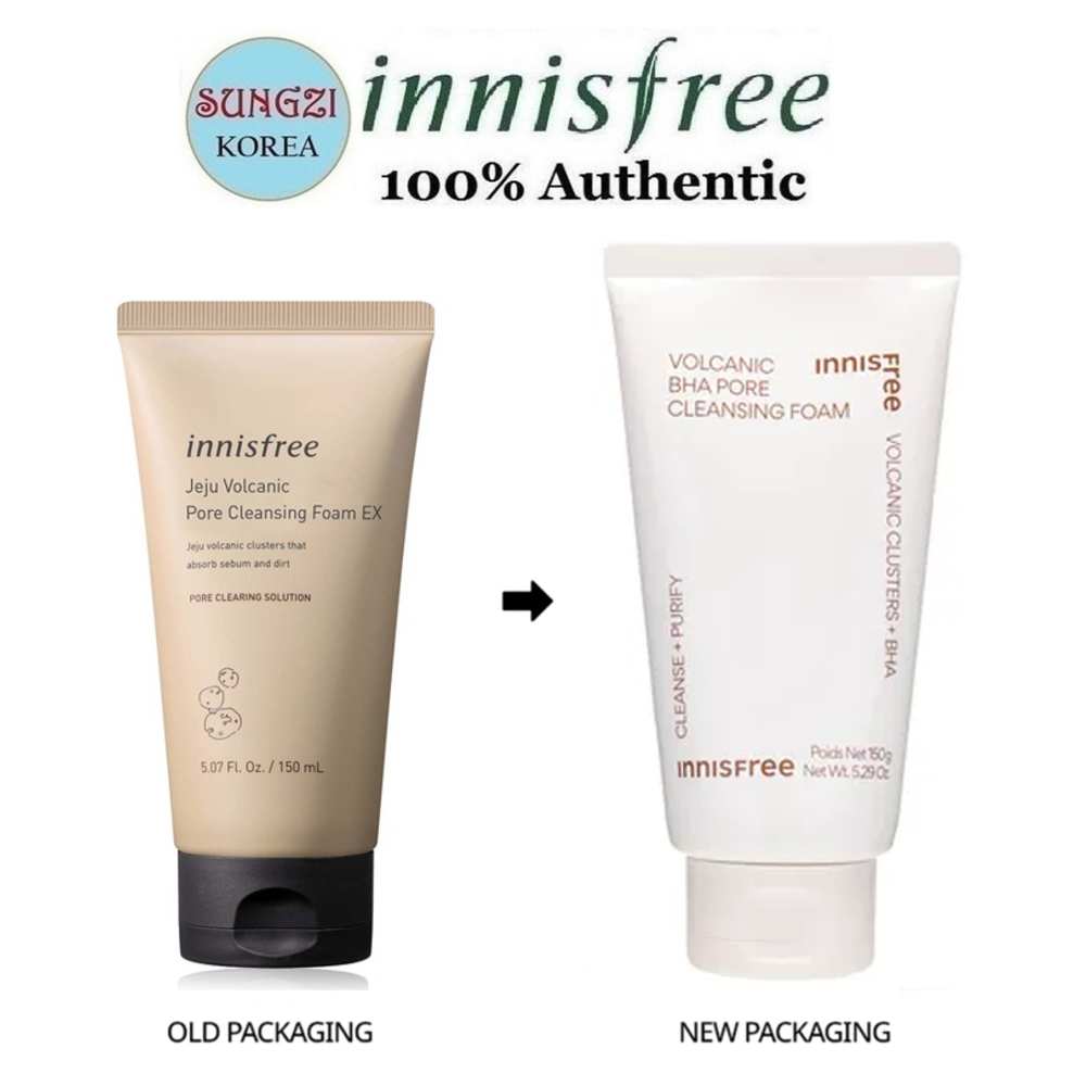 INNISFREE Jeju Volcanic BHA Pore Cleansing Foam 150g | Shopee Philippines